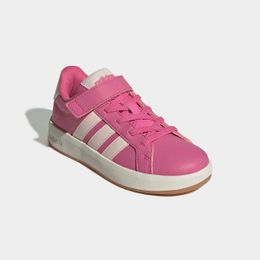 Sneaker adidas Sportswear "GRAND COURT 3.0 SCHUHE F&Uuml;R KINDER", M&auml;dchen, Gr. 34, pink fusion, wonder quartz, sanftes wei&szlig;, Synthetik, Textil, Schuhe Sneaker, mit Klettverschluss, f&uuml;r Kinder