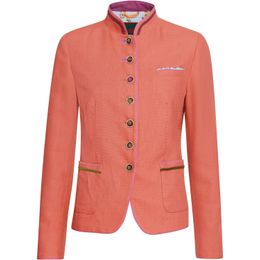 Reitmayer Stehkragenjacke mit Kontrast Hellorange (Gr&ouml;&szlig;e: 34)