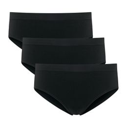 H&uuml;ftpanty Jockey "Seamfree Core", Damen, Gr. S, schwarz, Microfaser, Obermaterial: 93% Polyamid, 7% Elasthan, unifarben, k&ouml;rpernah, Unterhosen, hoch geschnitten, atmungsaktiv, ohne Seitenn&auml;hte