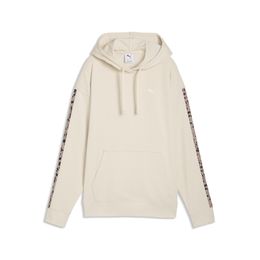 Hoodie Puma "Essentials Graphics Animal Hoodie Damen", Damen, Gr. L, alpine snow wei&szlig;, Obermaterial: 32% Polyester, 68% Baumwolle; Kapuzenfutter: 100% Baumwolle; &Auml;rmelbund: 97% Baumwolle, 3% Elasthan; Decklage: 100% Polyester; Oberer Bund: 97% Baumwolle, 3% Elasthan, comfort fit, Sweatshirts Hoodie