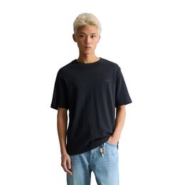 Marc O'Polo T-Shirt MARC O'POLO DENIM "aus softer Slub-Jersey-Qualit&auml;t", Herren, Gr. L, blau (navy teal), Obermaterial: 100% Baumwolle, unifarben, Basic, regular fit, Rundhals, normaler Saum, Shirts T-Shirt