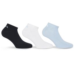 Socken Fila "UNISEX INVISIBLE PLAIN SOCKS", Herren, Gr. 35-38, blau (sky), Baumwolle, Elasthan, Polyester, elastisch, Socken Socken, mit eingestricktem Logo an der Ferse