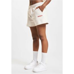 Sweatshorts Rocawear "Rocawear Rocawear Match Shorts", Damen, Gr. L, US-Gr&ouml;&szlig;en, wei&szlig;, 80% Baumwolle, 20% Polyester, loose fit, Hosen Sweatshorts