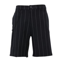 Sweatshorts 2Y STUDIOS "2Y Studios 2Y Wide Pinstripe Shorts", Herren, Gr. L, US-Gr&ouml;&szlig;en, blau, 70% Baumwolle, 27% Polyester, 3% Elasthan, gestreift, normal, Hosen Sweatshorts