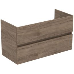 Ideal Standard Waschtischunterschrank Eurovit+ 2 Ausz&uuml;ge 1000x440x550mm Nussbaum geflammt, R0265Y9 R0265Y9