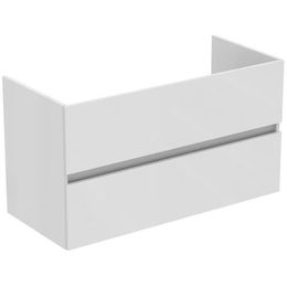 Ideal Standard Waschtischunterschrank Eurovit+ 2 Ausz&uuml;ge 1000x440x550mm Hgl. weiss lackiert, R0265WG R0265WG