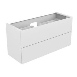 KEUCO Waschtischunterschrank Edition 11 31362, 2 Front-Ausz&uuml;ge Bel., anthrazit/Glas anthrazit, 31362 31362110100