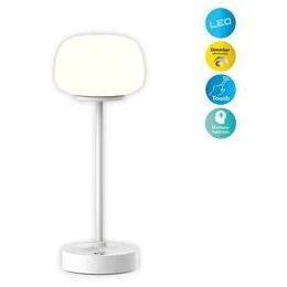 N&auml;ve N&Auml;VE LED Tischleuchte "Pina", wei&szlig;, 1, &Oslash; 10,5cm H: 30cm, 1 Stk., Leuchten, Akku aufladbar, USB Typ C inkl. Kabel 100cm, Touch, dimmbar, LED Tischleuchte