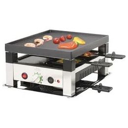 Solis OF SWITZERLAND Raclette "5 in 1 Table Grill for 4", schwarz (schwarz, wei&szlig;), B:27cm H:16cm T:33cm, Raclettes