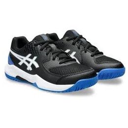 Tennisschuh asics "GEL-DEDICATE 8 GS", M&auml;dchen, Gr. 39,5, blau (schwarz, tuna blau), Synthetik, Schuhe, Multicourt-Schuh, Allcourt-Schuh