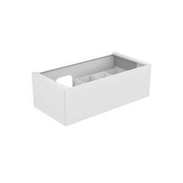 KEUCO Waschtischunterschrank Edition 11, 1 Front-Auszug, Bel. wei&szlig;/Glas wei&szlig;, 31253300100 31253300100