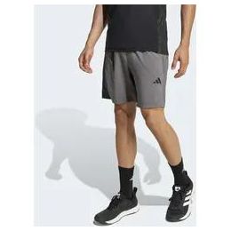 Shorts Adidas PERFORMANCE "WE BAS WV SHO", Herren, Gr. XL, Lang, grau five, Obermaterial: 100% Polyester, Hosen Shorts