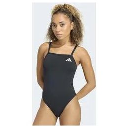 Badeanzug Adidas PERFORMANCE "ESS THSTRP SUIT", Damen, Gr. 38, N-Gr, schwarz, Obermaterial: 100% Polyester, Badeanz&uuml;ge Badeanzug