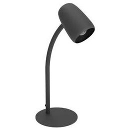 Eglo Tischleuchte "CARLO Tischlampe - Stahl - E14 - 1X18W - IP20", schwarz, 1, H: 46cm, 1 Stk., Leuchten, Nachttischlampe, Flexarm, 1,5 m Kabelschalter, L8,5 x B8,5 x H46 cm, Tischleuchte