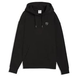 Hoodie Puma "Essentials Elevated Hoodie Damen", Damen, Gr. XL, schwarz, Obermaterial: 100% Baumwolle. Kapuzenfutter: 100% Baumwolle. Rippe: 3% Elasthan, 97% Baumwolle, comfort fit, Sweatshirts Hoodie