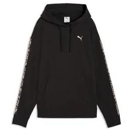 Hoodie Puma "Essentials Graphics Animal Hoodie Damen", Damen, Gr. XS, schwarz, Obermaterial: 68% Baumwolle, 32% Polyester. Kapuzenfutter: 100% Baumwolle. &Auml;rmelbund: 3% Elasthan, 97% Baumwolle. Decklage: 100% Polyester. Oberer Bund: 3% Elasthan, 97% Baumwolle, comfort fit, Sweatshirts Hoodie
