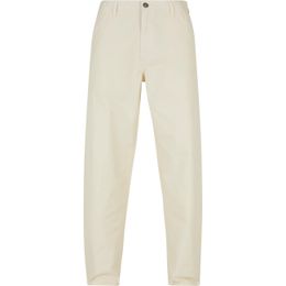 Stoffhose Urban Classics "Urban Classics Herren Canvas Pants", Herren, Gr. 44, Normalgr&ouml;&szlig;en, sandwei&szlig;, 100% Baumwolle, unifarben, relaxed fit, Hosen Stoffhose