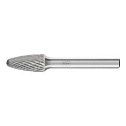 Pferd TOOLS Hartmetall Fr&auml;sstift Rundbogen RBF &Oslash; 10x20mm Schaft-&Oslash; 6 mm Z3P universal mittel kreuzverzahnt (21117726)
