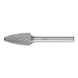 Pferd TOOLS Hartmetall Fr&auml;sstift Rundbogen RBF &Oslash; 12x25 mm Schaft-&Oslash; 6 mm Z3P universal mittel kreuzverzahnt (21117826)
