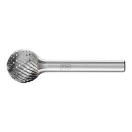 Pferd TOOLS Hartmetall Fr&auml;sstift Kugel KUD &Oslash; 16x14 mm Schaft-&Oslash; 6 mm Z3P universal mittel kreuzverzahnt (21112926)