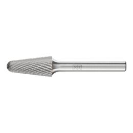 Pferd TOOLS Hartmetall Fr&auml;sstift Rundkegel KEL &Oslash; 12x25 mm Schaft-&Oslash; 6 mm Z3P universal mittel kreuzverzahnt (21125126)
