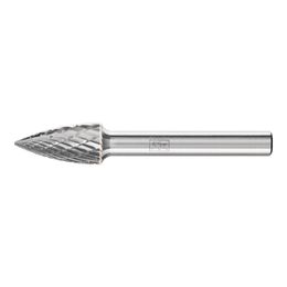 Pferd TOOLS Hartmetall Fr&auml;sstift Spitzbogen SPG &Oslash; 10x20mm Schaft-&Oslash; 6 mm Z3P universal mittel kreuzverzahnt (21122626)