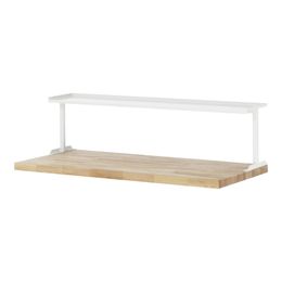 Rau Ablage f&uuml;r Arbeitstische/Werkb&auml;nke aus Stahlblech BxTxH 1500x300x375 mm (09-AL1500.12)