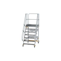 MUNK Aluminium-Plattformtreppe fahrbar 60&deg; 7 Stufen (600747)