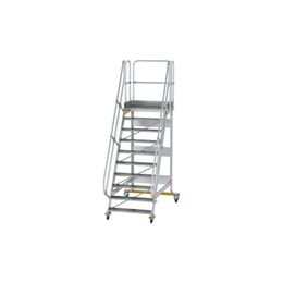 MUNK Aluminium-Plattformtreppe fahrbar 60&deg; 10 Stufen (600750)