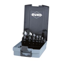 Ruko Kegelsenkersatz DIN335 C 90Grad 6,3-20,5mm HM Z.3 6tlg.Ku.-Kassette (102152HMRO)