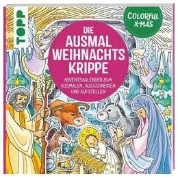 Frechverlag Colorful Christmas - Die Ausmal-Weihnachtskrippe (Adventskalender)