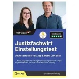 Justizfachwirt Einstellungstest: Online-Testtrainer inkl. App & Mathe Lern-Buch