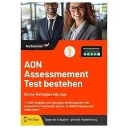 AON Assessmement Test bestehen: Online-Testtrainer inkl. App - + 5.000 Aufgaben