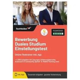 Bewerbung duales Studium Einstellungstest: Online-Testtrainer inkl. App - + 5.00