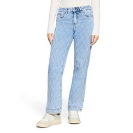 Stretch-Jeans Cartoon "Damen mit Strass", Damen, Gr. 38, Normalgr&ouml;&szlig;en, light blau denim, Obermaterial: 65% Baumwolle, 28% Polyester, 6% Viskose, 1% Elasthan, straight fit, Jeans, Topseller