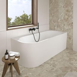 Villeroy & Boch Villeroy & Boch Somera Eck-Badewanne, mit Sch&uuml;rze, Raumecke rechts, mit rundem &Uuml;berlauf L: 180 B: 80 cm, UBQ180SOM9CR00VDRW,