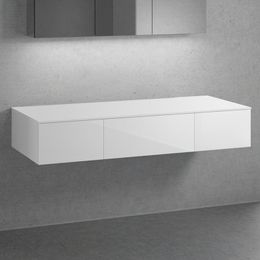 neoro n50 Schrank mit Konsolenplatte B: 140,5 H: 24,5 T: 51,5 cm, 3 Ausz&uuml;ge, BN0411WH+2#BN0410WH+BN0408WH,