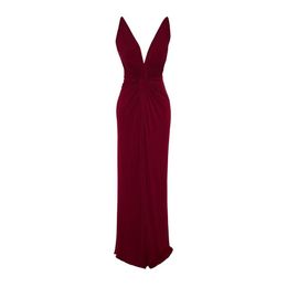 Trendyol Kleid Damen Gr&ouml;&szlig;e 40 bordeaux Winterkleid