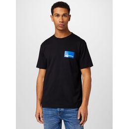 KARL LAGERFELD JEANS T-Shirt Herren Gr&ouml;&szlig;e M himmelblau / schwarz / wei&szlig;