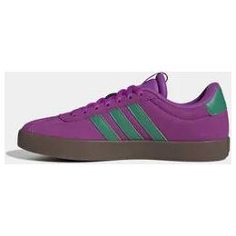 Sneaker Adidas SPORTSWEAR "VL COURT 3.0", Damen, Gr. 42, lila burst, court gr&uuml;n, gold metallic, Leder, Synthetik, Schuhe Sneaker, inspiriert vom Design des Adidas samba