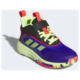 Basketballschuh Adidas SPORTSWEAR "OWNTHEGAME 3.0", M&auml;dchen, Gr. 38, lucid blau, lucid lemon, core schwarz, Synthetik, Textil, Schuhe, f&uuml;r Kinder & Jugendliche