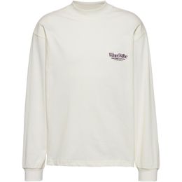 Another Cotton Lab Wine Vibe Langarmshirt - Gr&ouml;&szlig;e XS - wei&szlig;