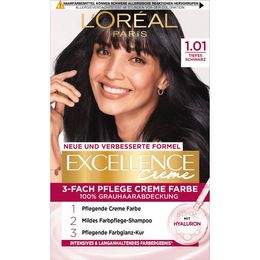 L'OR&Eacute;AL PARiS EXCELLENCE Creme Haarfarbe 1.01 Tiefes Schwarz