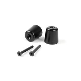 Lenkerendengewichte-Set Vibrationsd&auml;mpfer Moto Nostra 282g mattschwarz f&uuml;r Vespa GT, GTL 125-200, GTS 125-300, GTV 125-300, Nexus 125-500, Piaggio 