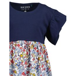 Blue Seven Dress girl size 110 marine blue / Light blue / Red / White