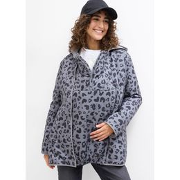 bonprix 4-in-1 Wende-Umstandsjacke mit Tragefunktion, grau