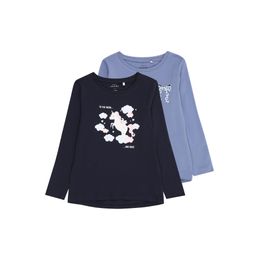 name it Shirt 'NMFVIX' M&auml;dchen Gr&ouml;&szlig;e 110 navy / hellblau / wei&szlig;