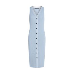 K by KARL LAGERFELD Karl Lagerfeld Kleid Damen Gr&ouml;&szlig;e XXL hellblau / wei&szlig;