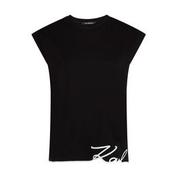 K by KARL LAGERFELD Karl Lagerfeld T-Shirt Damen Gr&ouml;&szlig;e M schwarz / wei&szlig;