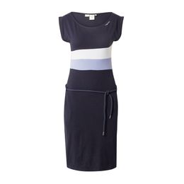 Ragwear Kleid 'TARAYA' Damen Gr&ouml;&szlig;e 42 navy / hellblau / wei&szlig; Winterkleid